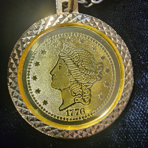 Jewelry | Vintage 1776 Goltone Coin Necklace | Poshmark